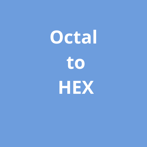 Octal To Hex Tools Help